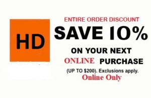 ONE [1X] 10% OFF HOME DEPOT COUPON FOR ONLINE ONLY – PromocodesNdeals
